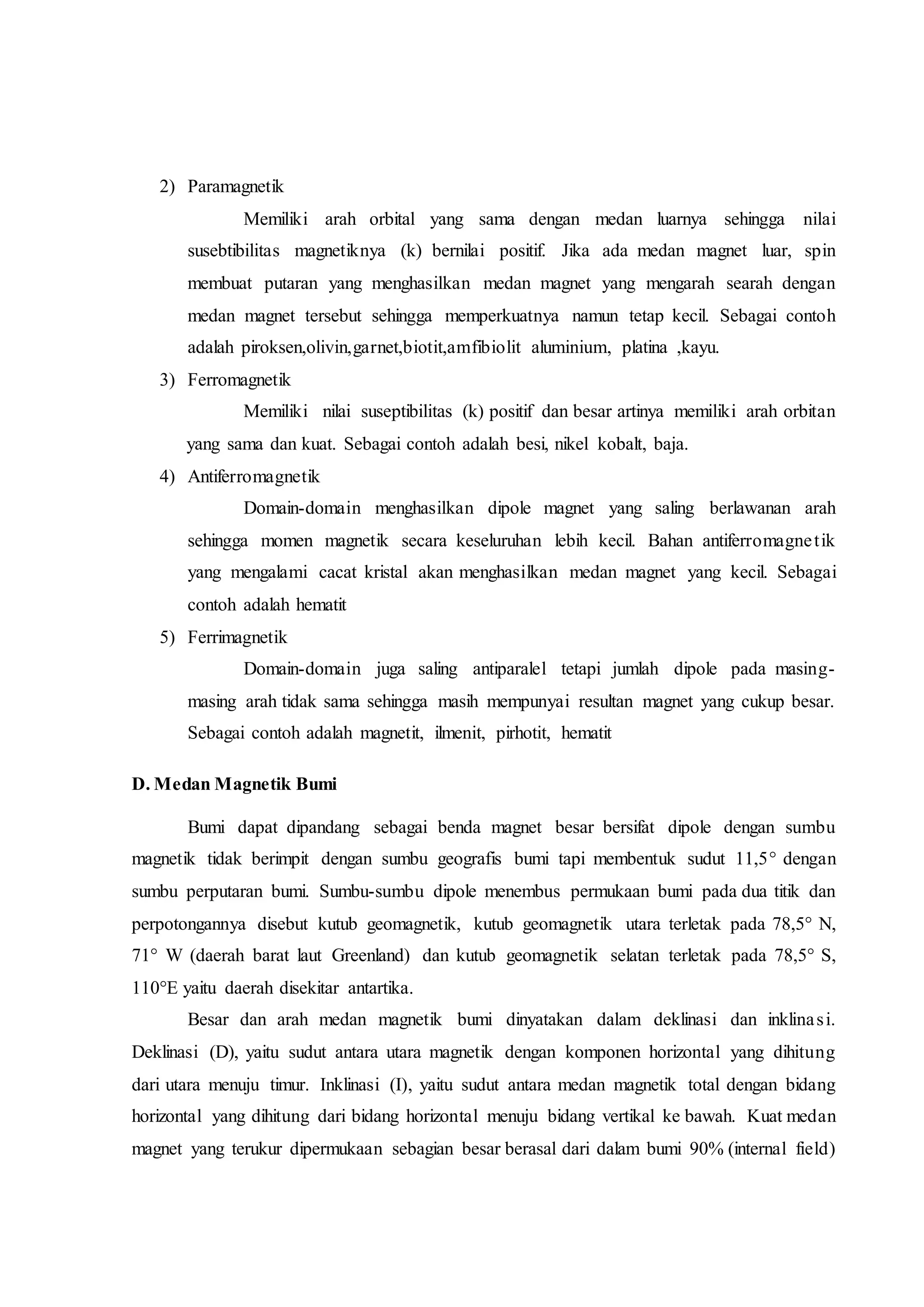 Resume metode geomagnet | DOCX