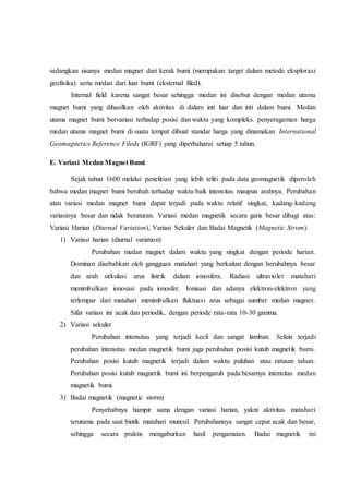 Resume metode geomagnet | DOCX