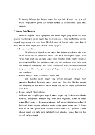 Resume metode geomagnet | DOCX