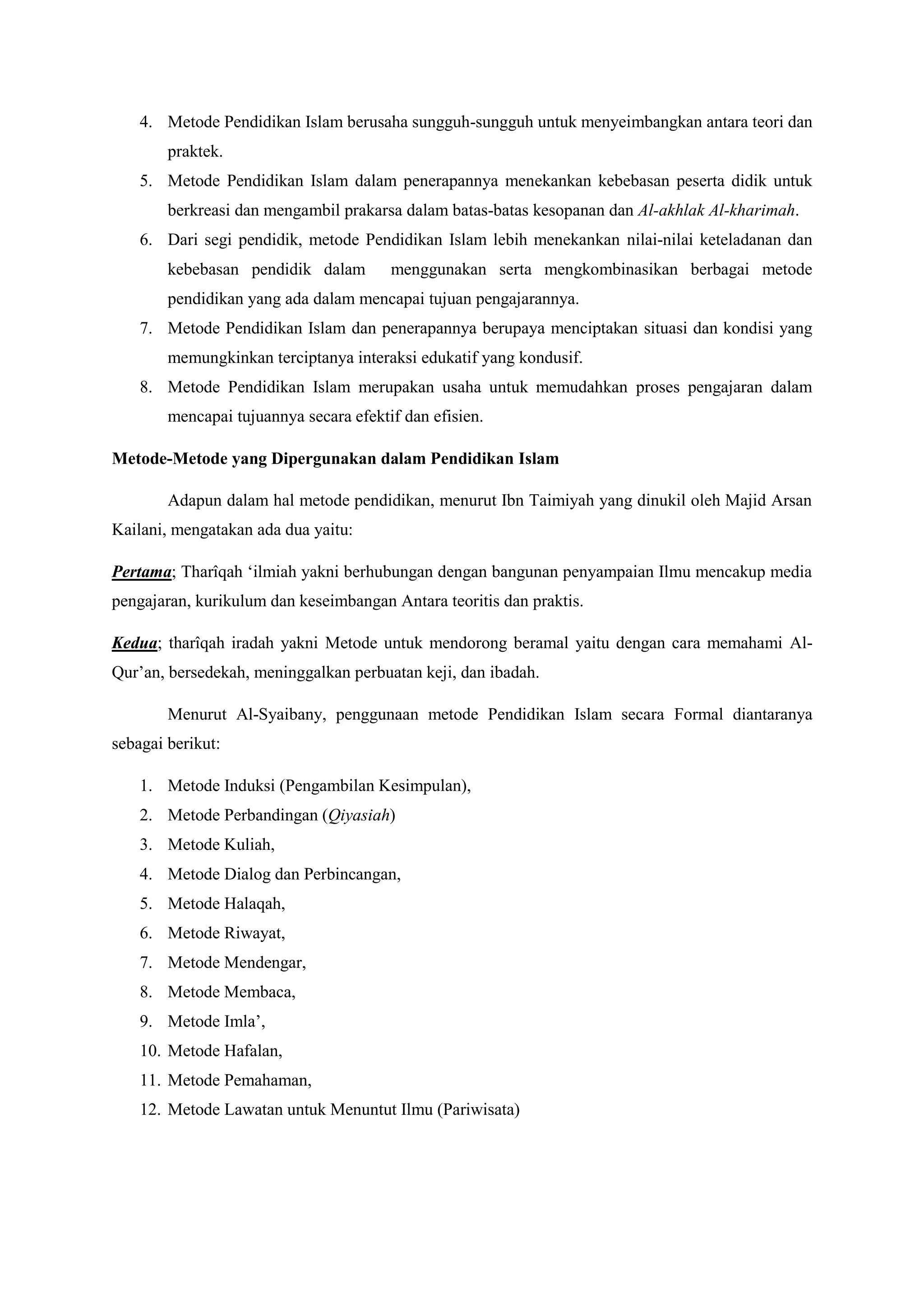 Resume 5 metode pendidikan Islam.docx