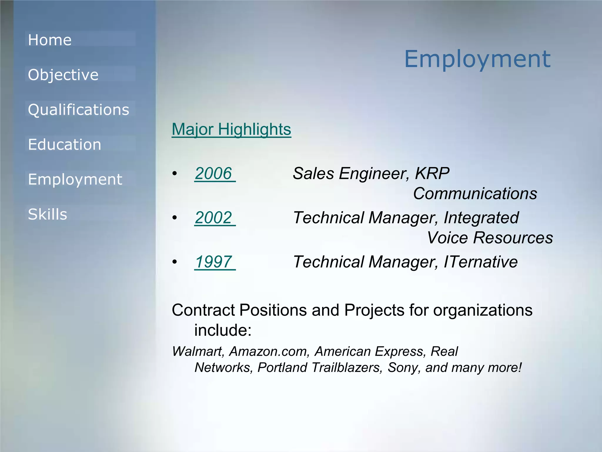 Mike Egli\'s Resume | PPTX