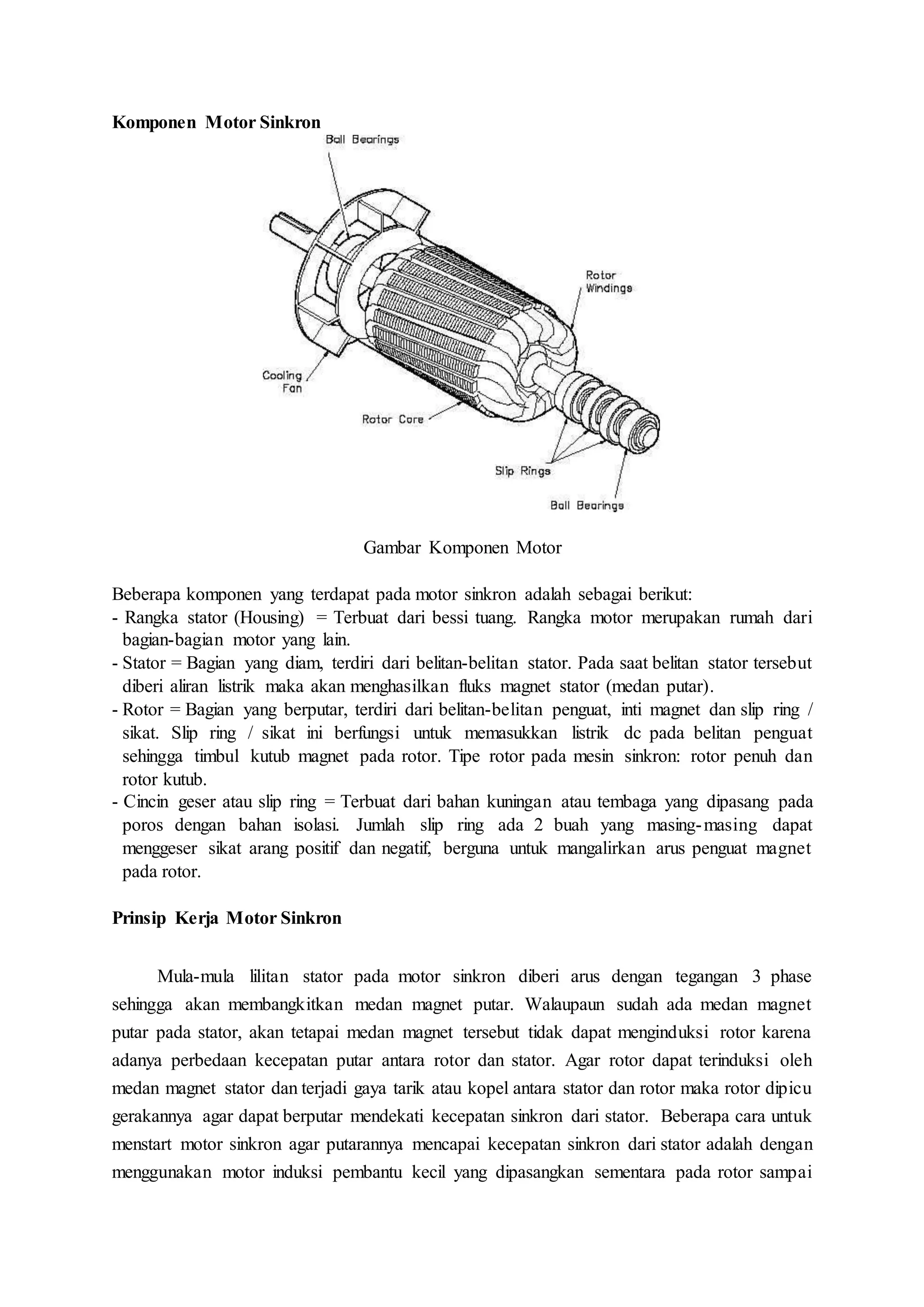 Resume motor sinkron | DOCX