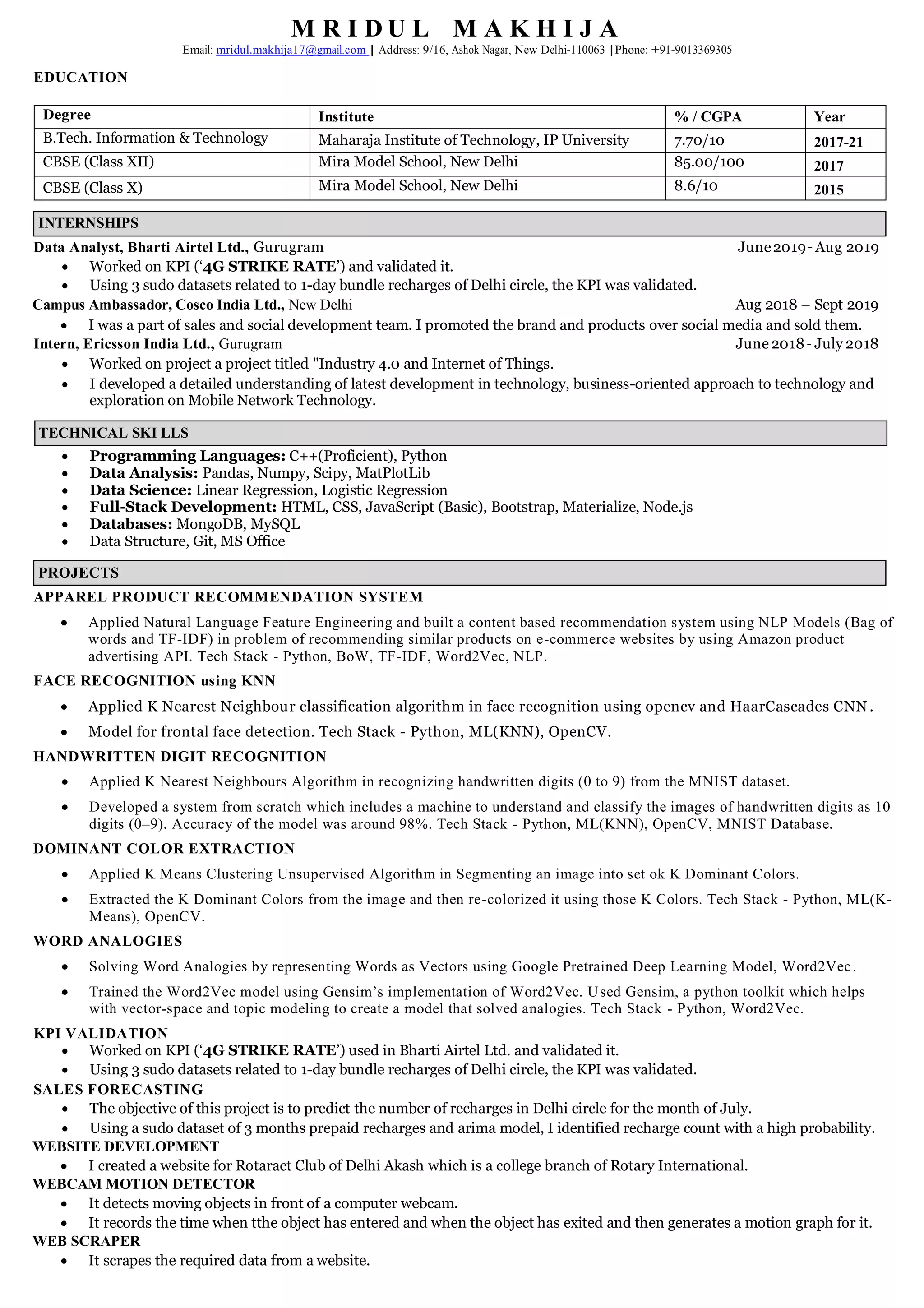 Resume | PDF