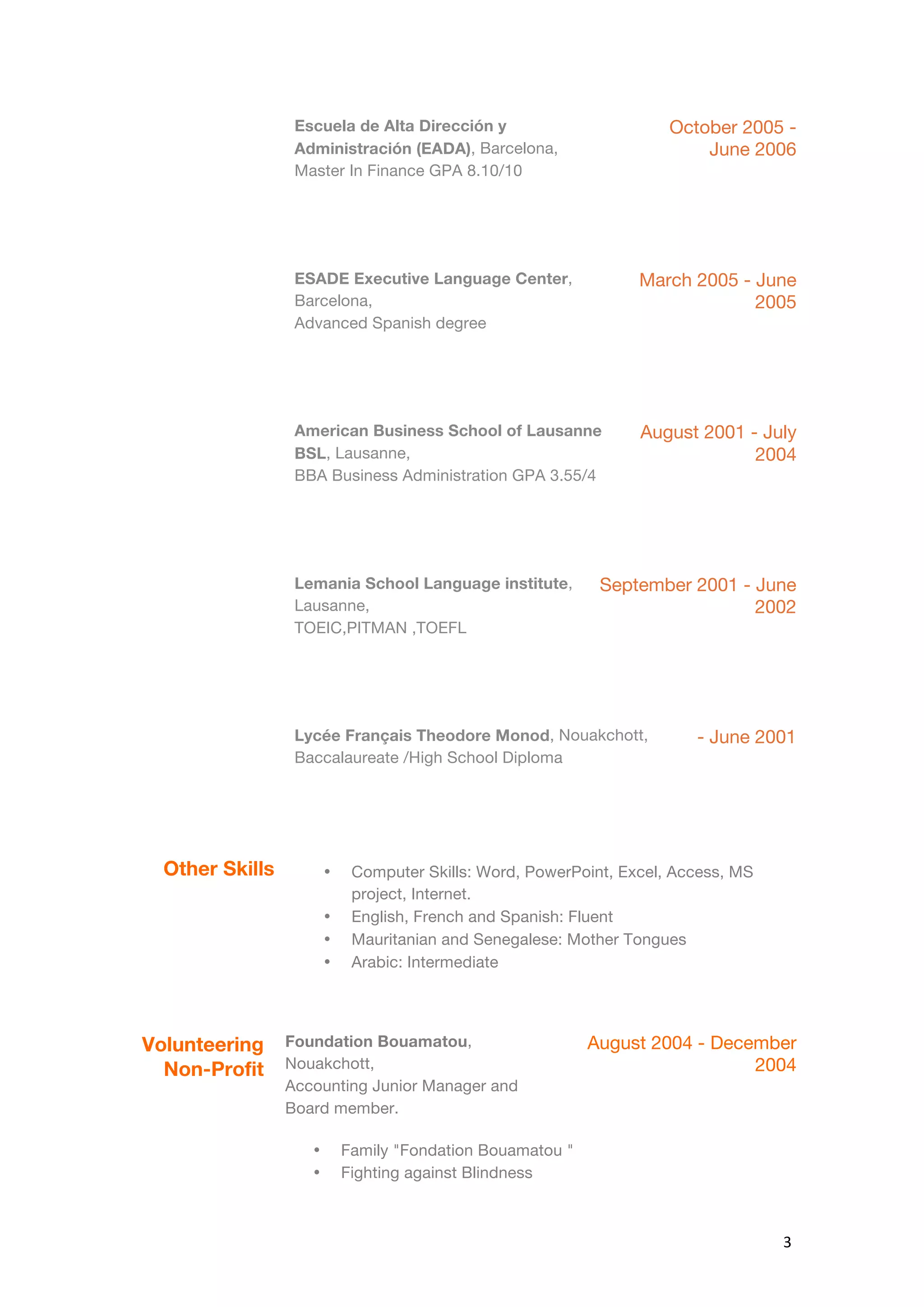 Resume mrs leila bouamatou | PDF