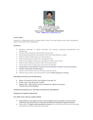 Resume mvr | PDF