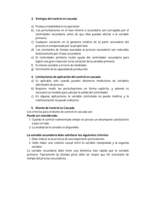 Resumen control-cascada | PDF