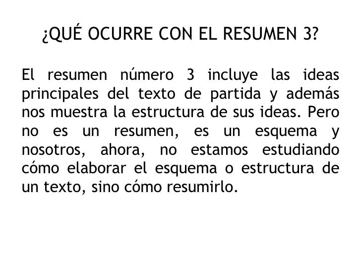 Ejemplo De Resumen Corto