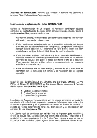Resumen control de egresos equipo 3 | PDF