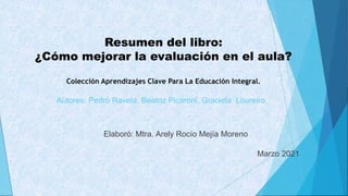Resumen del libro ¿Cómo mejorar la evaluación en el aula_.pdf