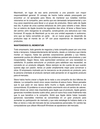 Resumen del libro de steve jobs | DOCX