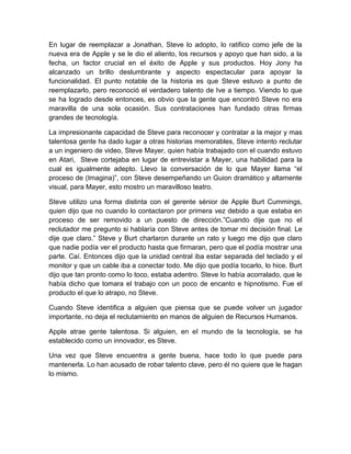Resumen del libro de steve jobs | DOCX