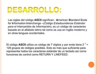 Resumen De Los CóDigos Ascii | PPTX