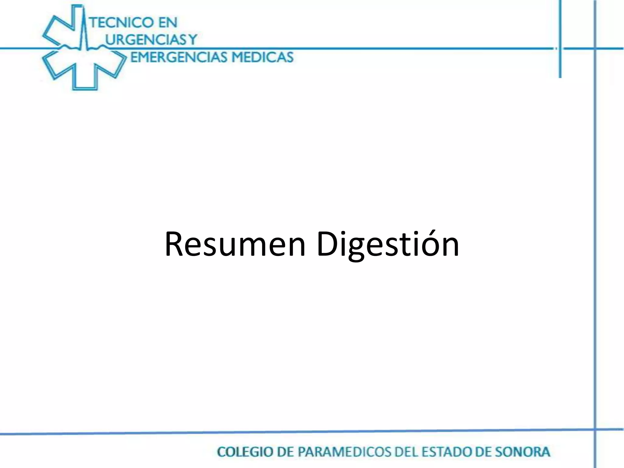 Resumen digestion | PPTX