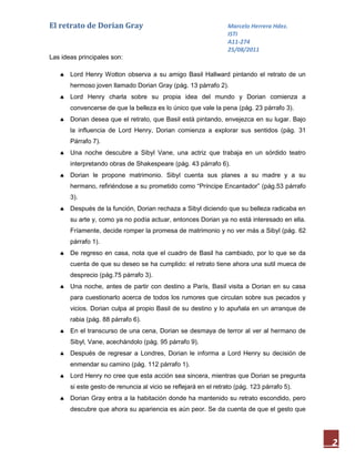 Resumen dorian gray | DOCX