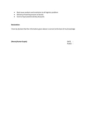 Resume neeraj gupta | PDF