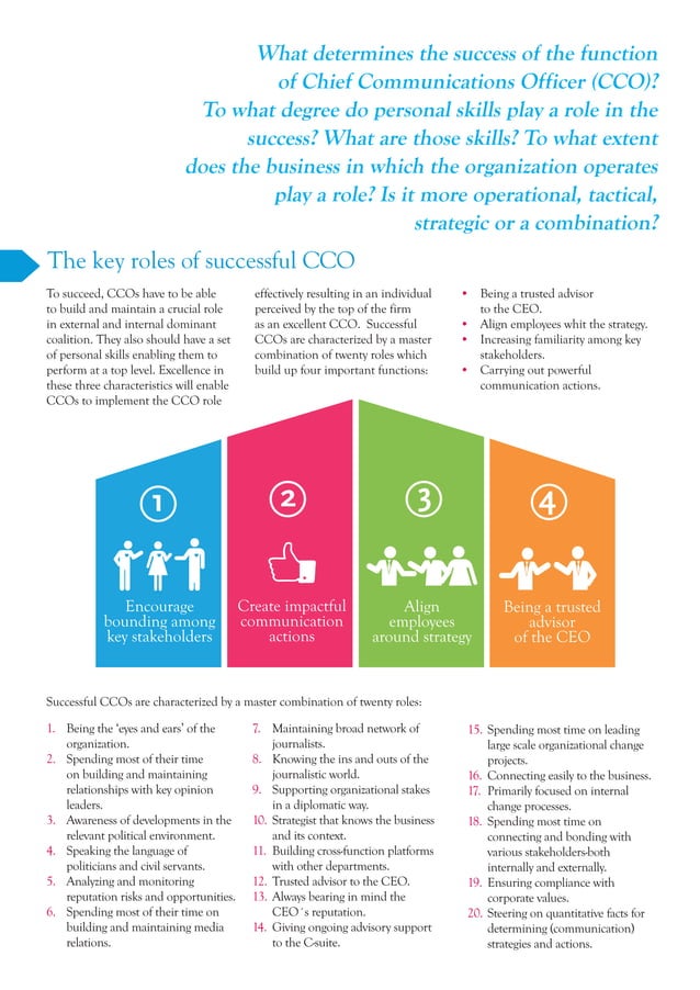 What Makes a Chief Communications Officer Excellent? | PDF | Business ...