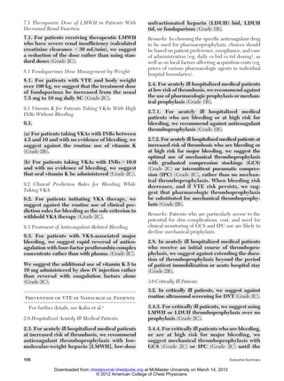 Resumen ejecutivo guías tromboprofilaxis, chest, 2012 | PDF | Blood ...