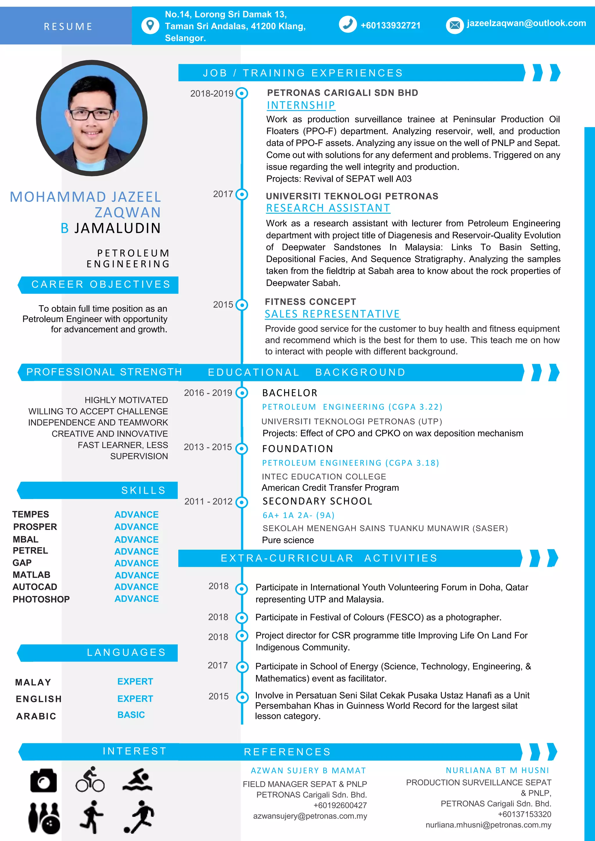 Resume new mohammad jazeel zaqwan | PDF