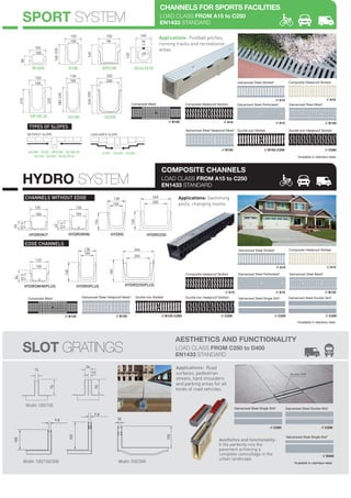 Drainage Channels - Product Range | PDF
