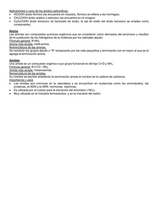 Resumen hidrocarburos grupos funcionales | PDF