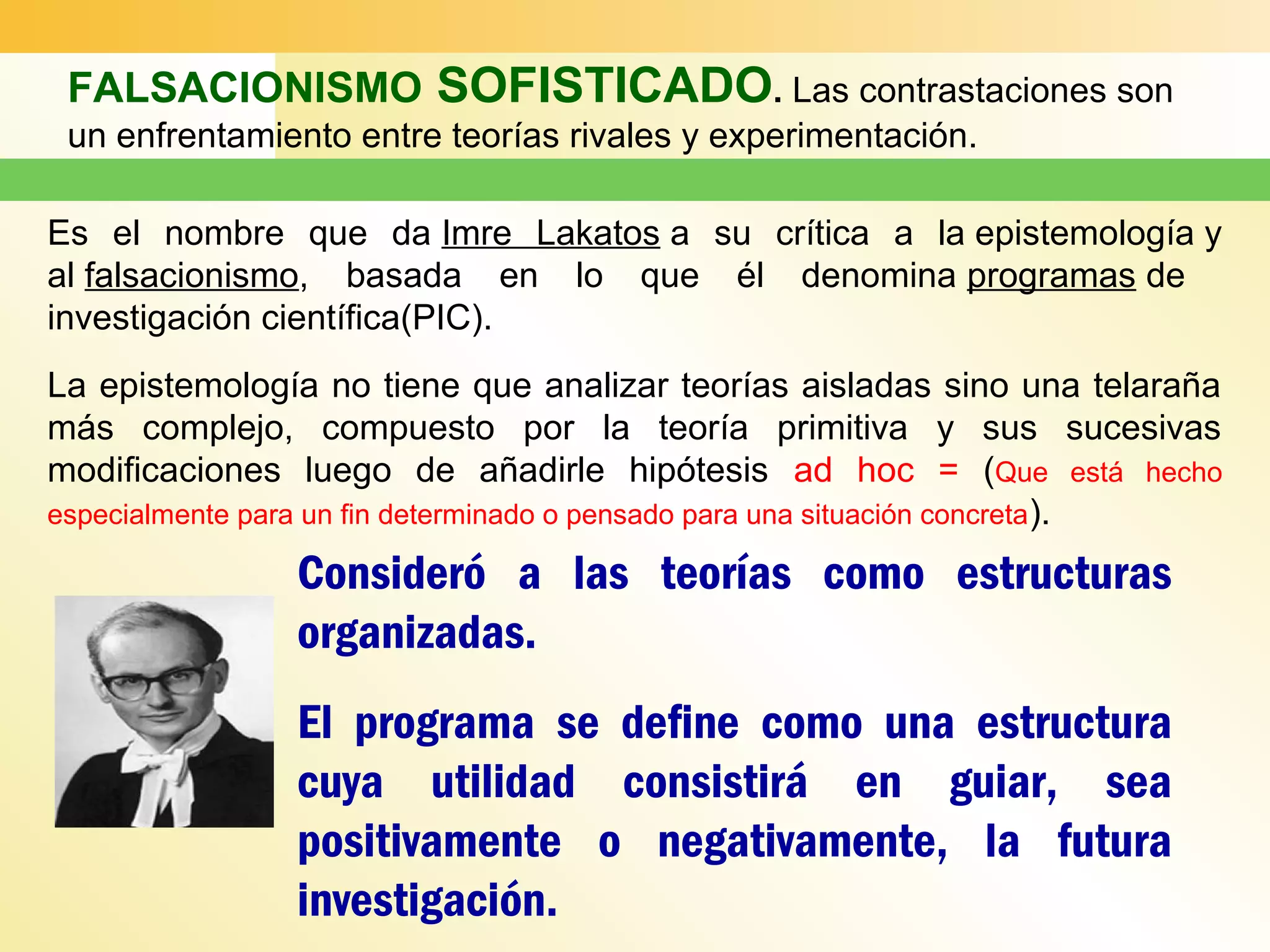 Resumen Imre Lakatos MGE UNSAAC 2016 PHC | PPT