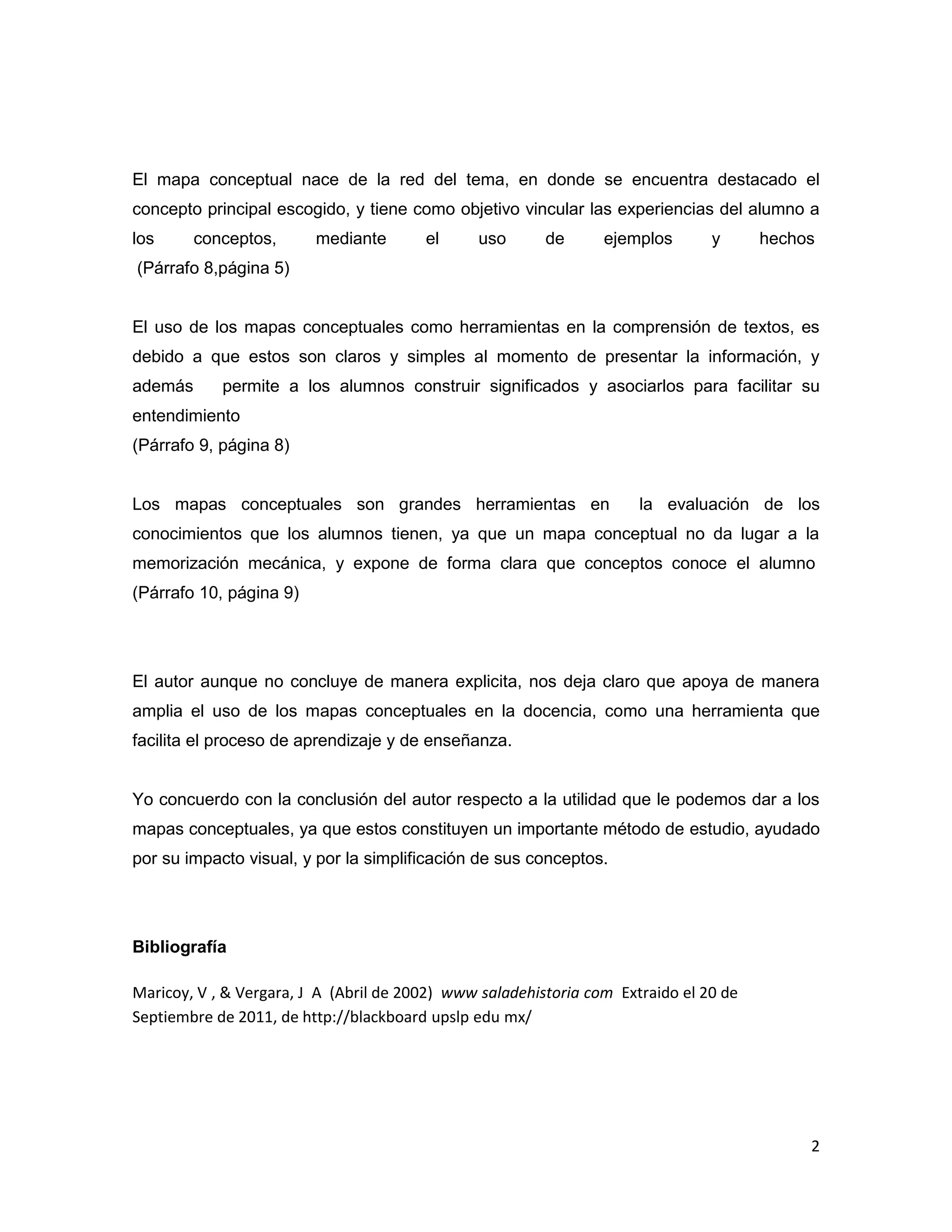 Resumen mapa conceptual | DOCX | Educational Assessment | Education