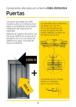 Resumen nueva norma EN81:20 para Ascensores | PDF