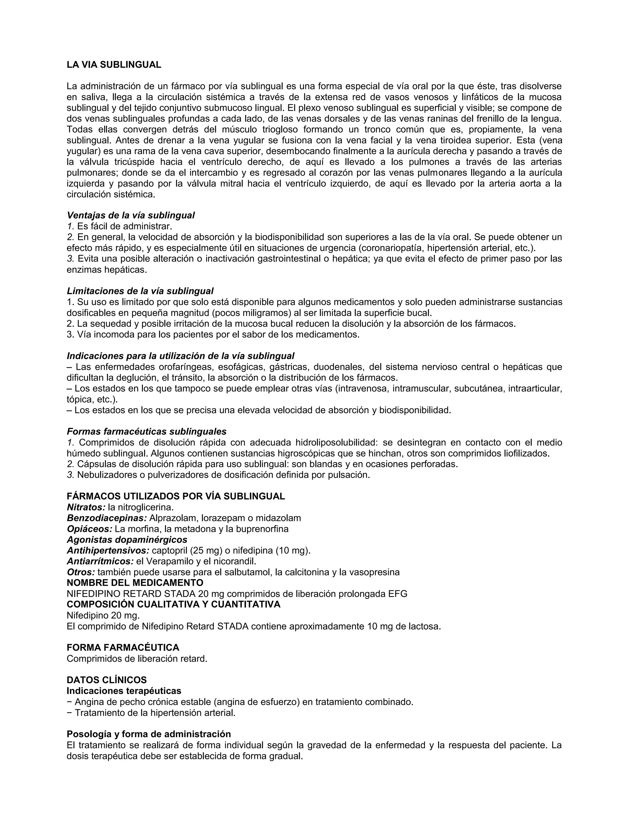 Resumen via sublingual | DOCX