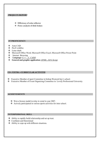 Objective Resume Student