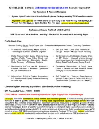 Resume 2021 - Allen Davis - Information Tech | DOCX