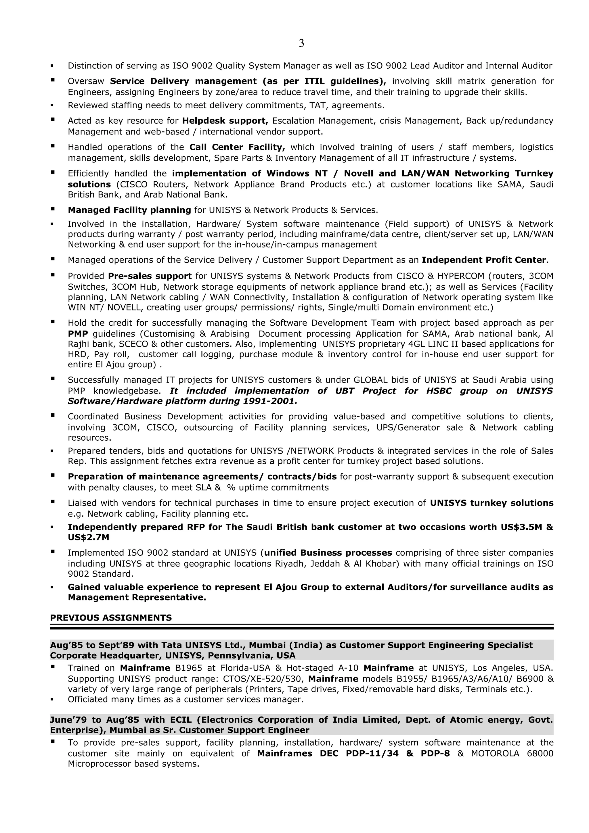 Resume of anant (canadian citizen living in saudi arabia) updated on 21st may,2010 | DOC