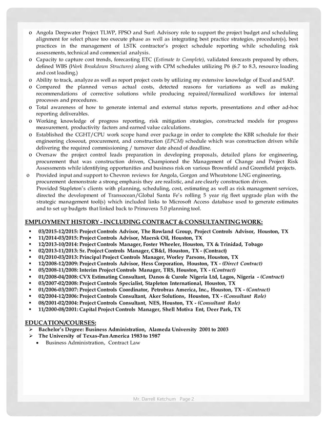 Darrell Ketchum Project Controls | DOCX