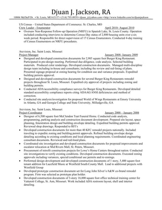 Resume of Djuan Jackson | PDF