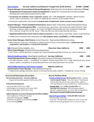 Resume of janet conn 6 | PDF