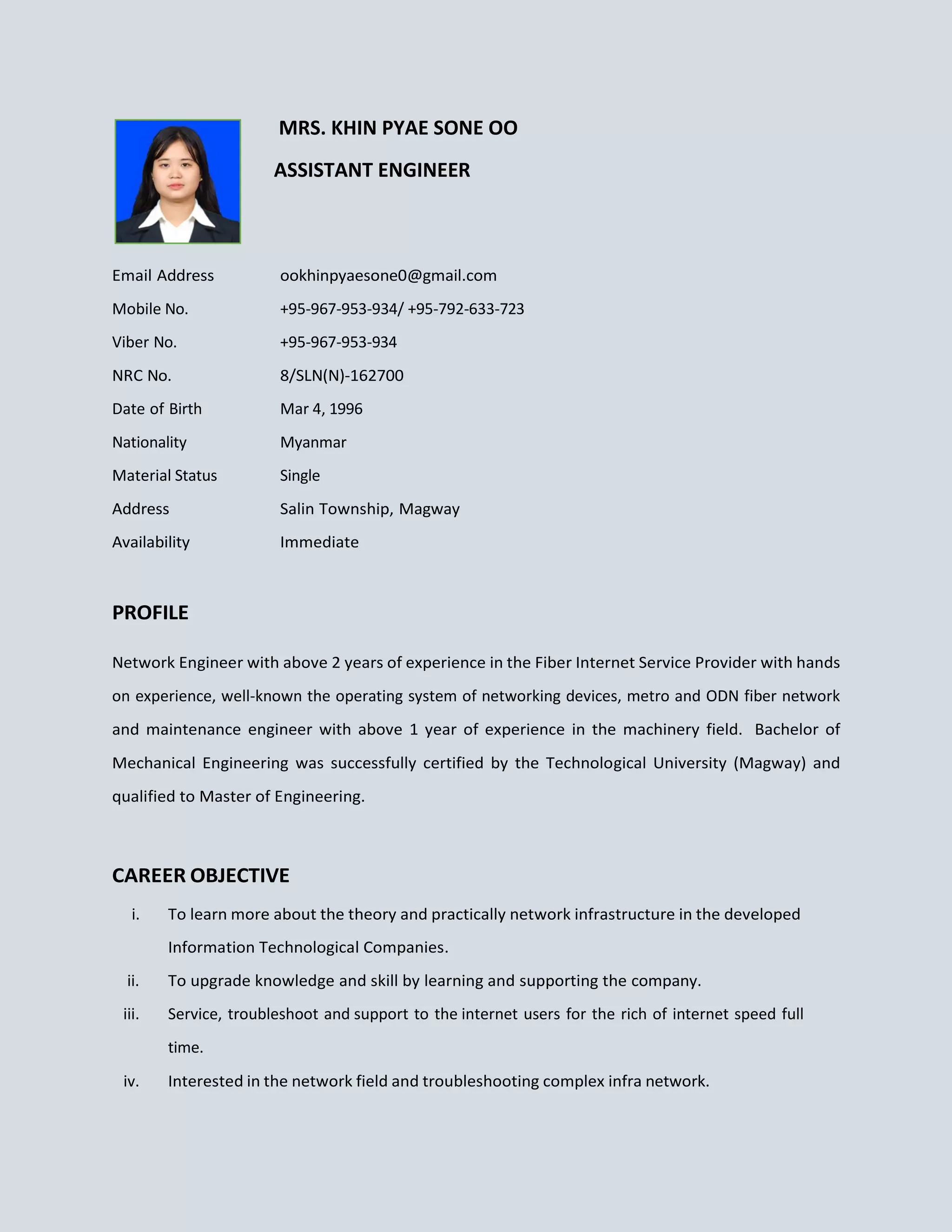 Resume of Khin Pyae Sone Oo..pdf