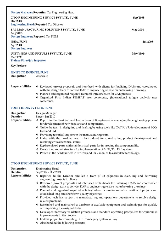 Resume of mandar_yadav | DOC | Civil Engineering Industry | Industries