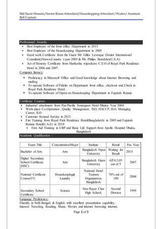 Resume of md.nazir hossain(1) | DOCX
