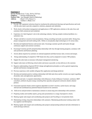 Resume of md.shakil cv 2020 | PDF