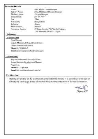 Resume of Md. Khalid Hasan Bhuiyan.pdf