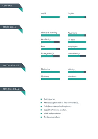 Résumé of sarah al aqeel, graphic designer | PDF
