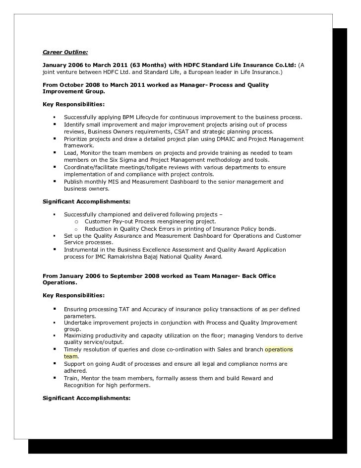 Resume Of Swati Nitin Thombare 2011