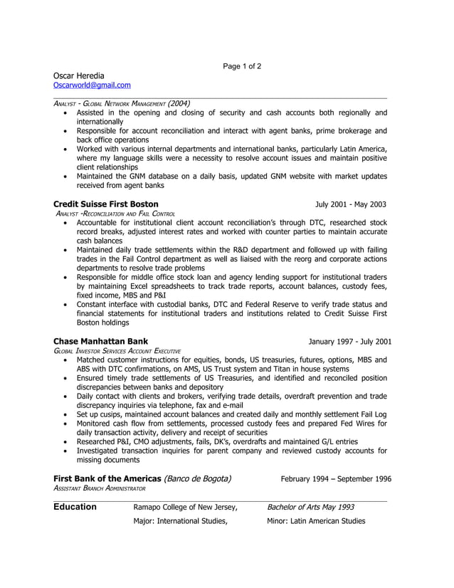 Resume Oscar Basic | PDF