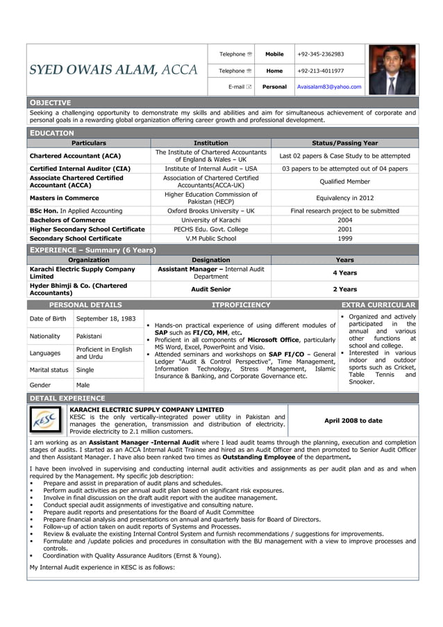 Resume Owais | PDF