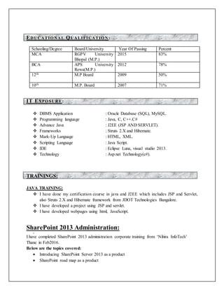 Resume pankaj | DOCX