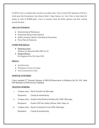 Resume parth trivedi b.e. mechanical (1) | DOC