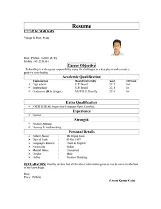 Resume pdf | PDF