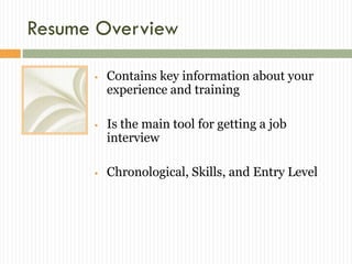 Resume powerpoint | PPTX