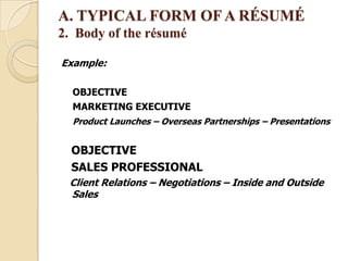 How to write a successful resume or CV in English | PPTX
