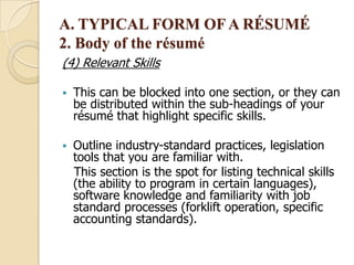 How to write a successful resume or CV in English | PPT