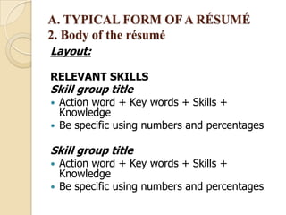 How to write a successful resume or CV in English | PPT